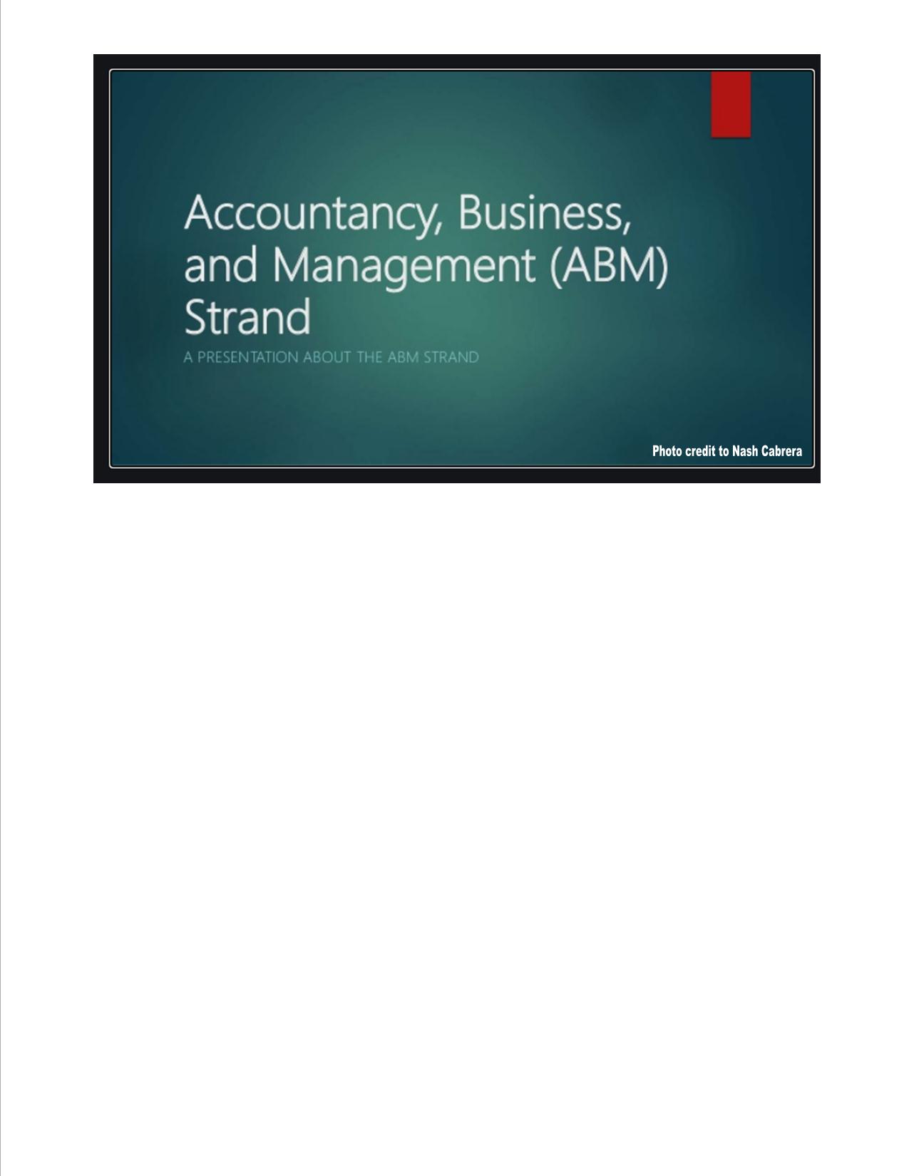 » Careers For ABM Strand